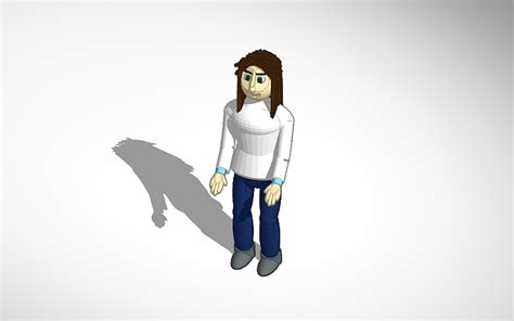 3d Design Human Girl Tinkercad