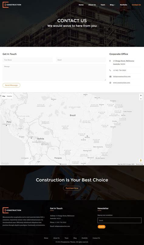 Construction Htmlcss Template
