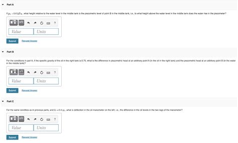 Solved Based On Problem In Text Three Closed Tanks Are Chegg