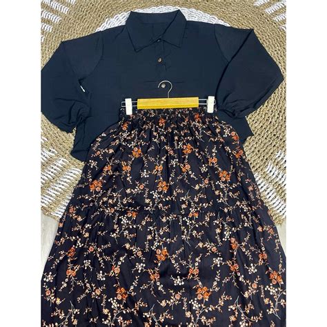 Jual Girlie Set Rok One Set Rok Zara Terbarusetelan Baju Dan Rok