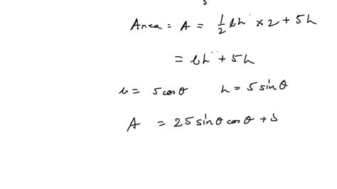 SOLVED Maximizing Drainage Capacity The Cross Section Of A Drain Is Numerade