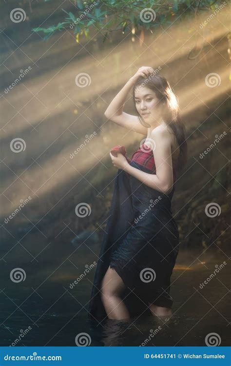 Asiatische Sexy Frau Stockbild Bild Von Bezaubern Nett