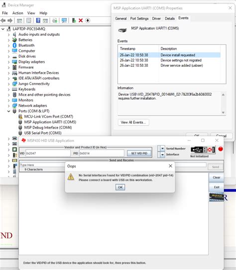 Msp430fr2633 Uart Comm With Captivate Design Center Msp Low Power Microcontroller Forum Msp