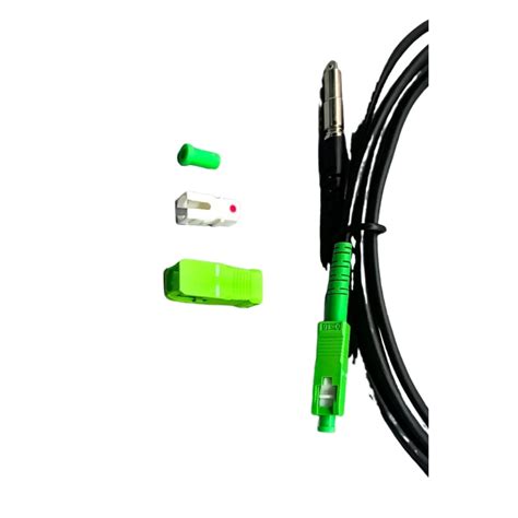 Ftth Fiber Optic Sc Apc Simplex Armored Singlemode Fiber Optic Patch Cord With Fiber Connector