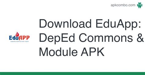 Eduapp Deped Commons And Module Apk Android App Free Download