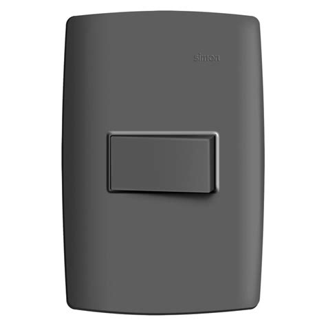 Conjunto Interrupto Simples 10a 250v Grafite Simon 30 Leroy Merlin