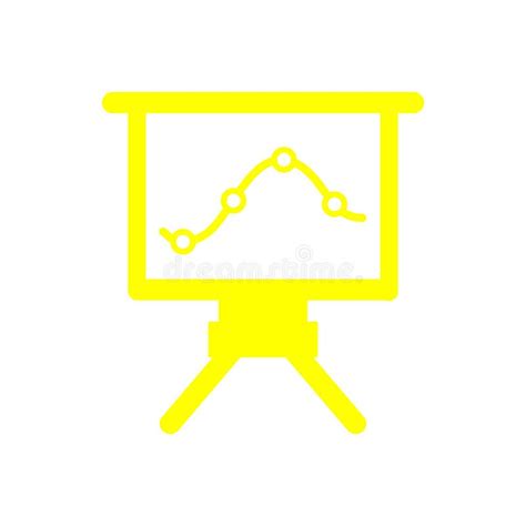 Data Graph Chart Growth Rate Business Analysis Yellow Icon Stock