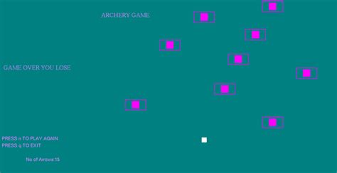 Archery Game Computer Graphics Project In Opengl Source Code 18cls67