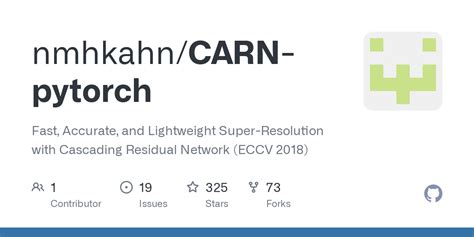 Github Nmhkahn Carn Pytorch Fast Accurate And Lightweight Super Resolution With Cascading