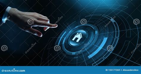 Smart Home Automation Control System Innovation Technology Internet Network Concept Stock Image