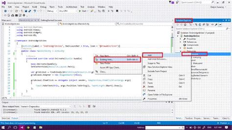 Create An Image Gridview Control In Xamarin Android App Using Visual