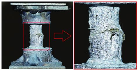 Specimen After Failure In Compression Download Scientific Diagram