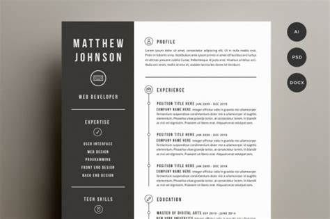 Sexy Resume Templates Guaranteed To Get You Hired Inspirationfeed
