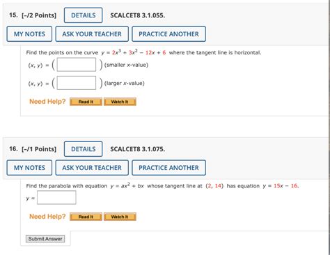 Solved 15 12 Points Details Scalcet8 31055 My Notes