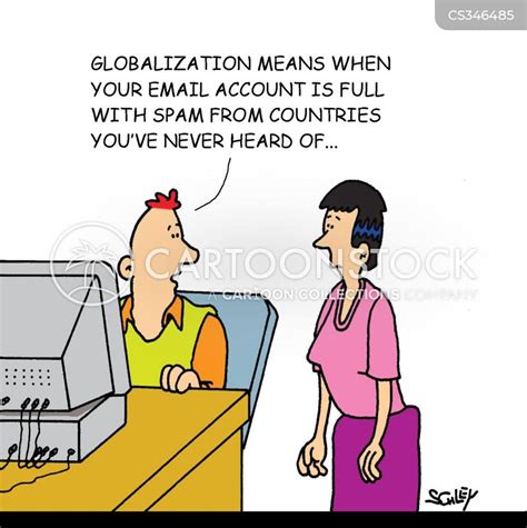 Cartoons Und Karikaturen Mit Globalisierung