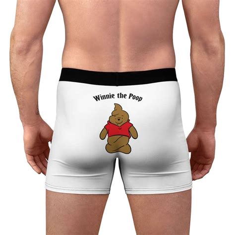 Funny Mens Undies Boxer Briefs Winnie The Poop