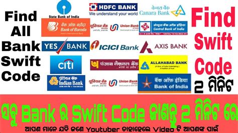 How To Find Bank Of India Swift Code In Odia All Bank Swift Code Kemiti Janibe Bank Ra Swift