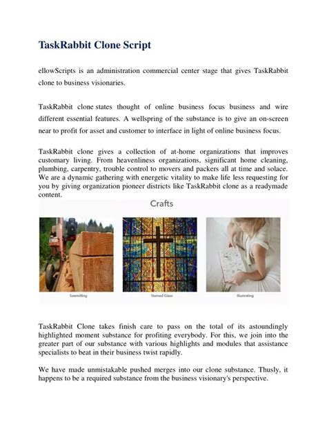 ppt taskrabbit clone script powerpoint presentation free download