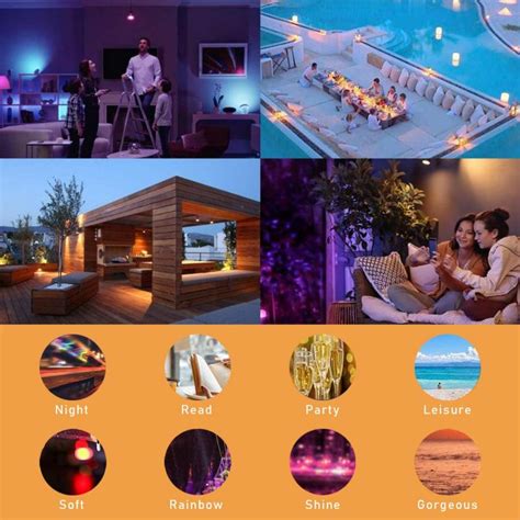 10W Smart WiFi Light Bulb E14 Dimmable RGB LED Lam Grandado