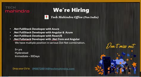 Techmhiring Hiring Dotnet Dotnetjobs Techm Ipsita Mishra