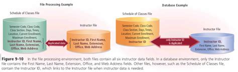 Database Management Chapter 9 File Processing Versus Databases