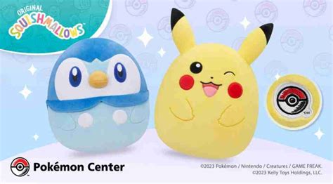 Piplup And Winking Pikachu Squishmallows Pokemon Newspaper