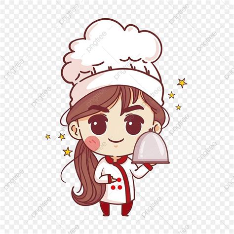 รูปการ์ตูนร้านอาหารน่ารักเชฟหญิง Png เชฟ พ่อครัวหญิง หลอกลวงต้มตุ๋นภาพ Png และ Psd สำหรับ