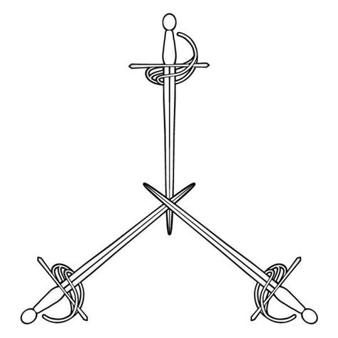 Three Rapiers Crossed Stringcrafter