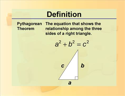 Definition Geometry Basics Pythagorean Theorem Media4Math
