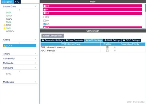 关于stm32g030c8t6的adc与芯片内部温度采集stm32g030 Adc Csdn博客