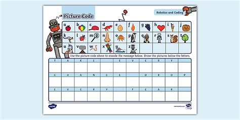 Coding And Robotics Picture Coding Encoding Teacher Made