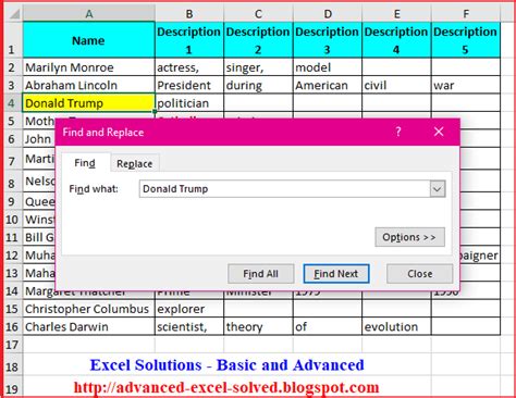 Find And Replace Search By Color Format And Wildcard Search Excel