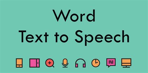 Microsoft Word Text To Speech AHEAD