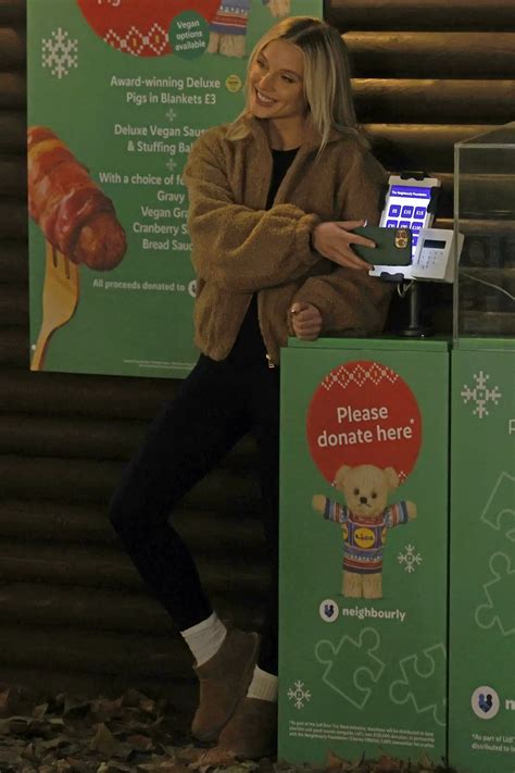 HELEN FLANAGAN Promotes A Charity By Lidl At Winter Wonderland In