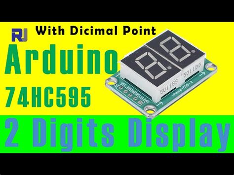 How To Use A Two Digit Led Display With An Arduino Using The 74hc595