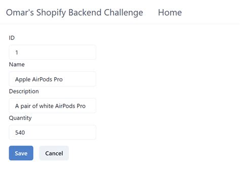 Github Thisisomarshopify Backend Challenge