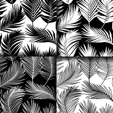Palm Leaf Vector Seamless Pattern 2304166 Vector Art At Vecteezy