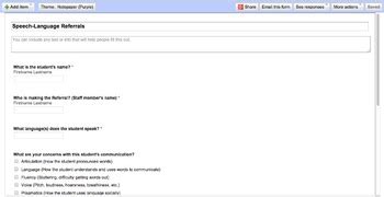 Online Speech And Language Referral Form Google Form TpT