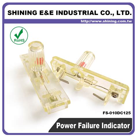 FS 010DC125 125V DC Fuse Block LED Power Failure Indicator Light SHINING E E INDUSTRIAL CO LTD
