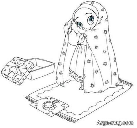 نقاشی نماز و رنگ آمیزی های زیبا در مورد نماز برای کودکان