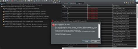 Sk Am62b P1 Ccs Error 1274 0x0 While Connecting To Blazarcortexm4f1 Of Evm Through