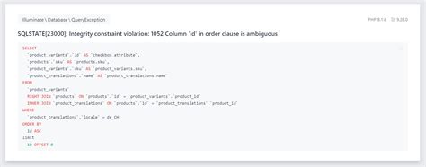 Checkbox Used In Query Builders Causes Error In Order By Id Is Ambiguous · Issue 526