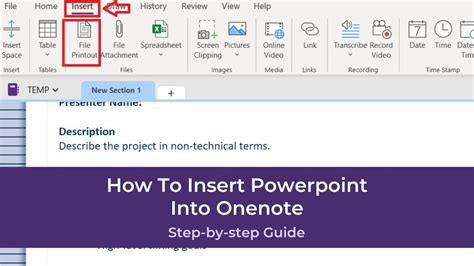 how to insert powerpoint into onenote quick guide presentationskills me