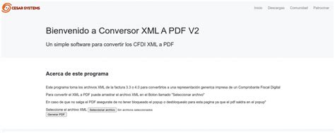 Conversor Cfdi 33 40 Xml A Pdf Cesar Systems