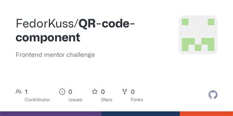 github fedorkuss qr code component frontend mentor challenge
