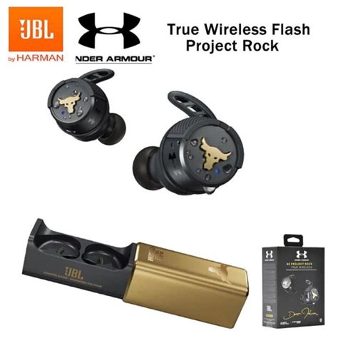 Jbl Under Armour Project Rock Flash True Wireless Earbuds Ua Sports Bluetooth Earphones Headset