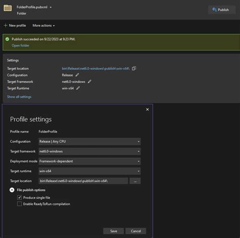 how do i publish literally a single file without anything else in c