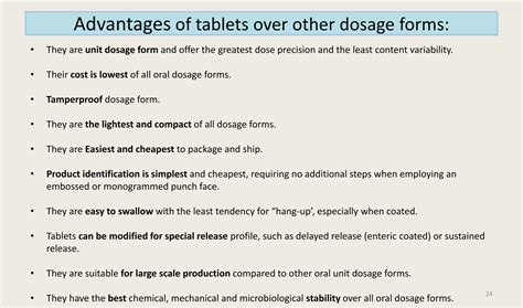 Tablet Formulation Manufacturing Adv And Disadvantages Ppt
