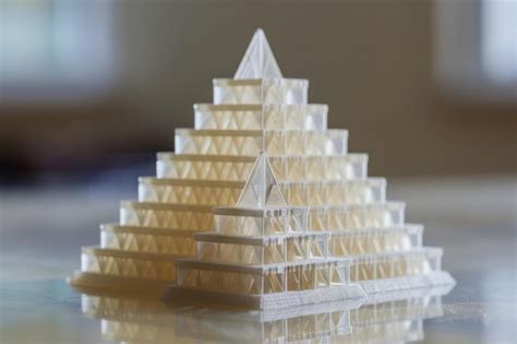 Premium Photo 3d Model Of A Triangular Pyramid
