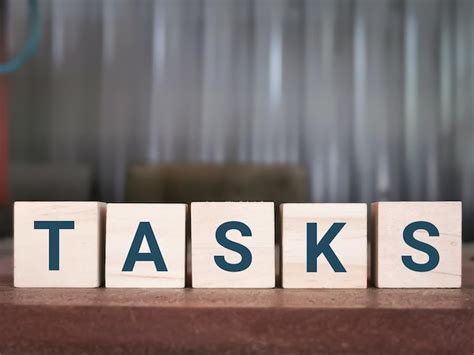 Premium Photo Word Tasks On Wooden Cubes Business Concept Premium Photo Word Tasks On Wooden Cubes Business Concept
